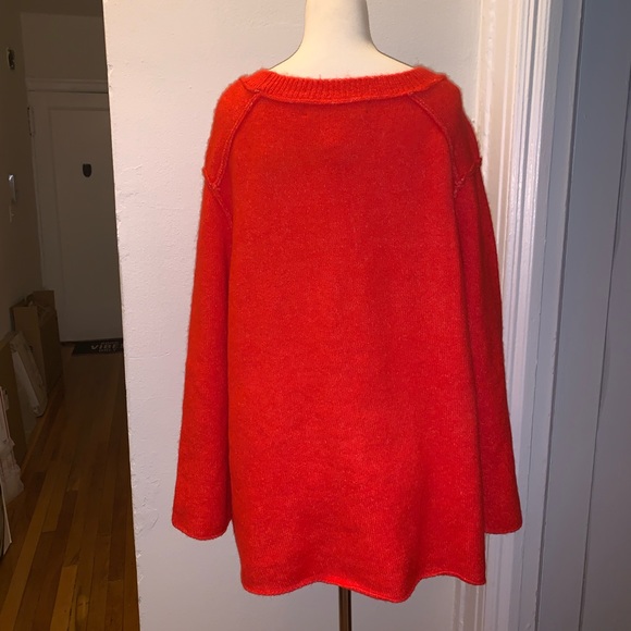 Zara | Sweaters | Zara Red Sweater | Poshmark